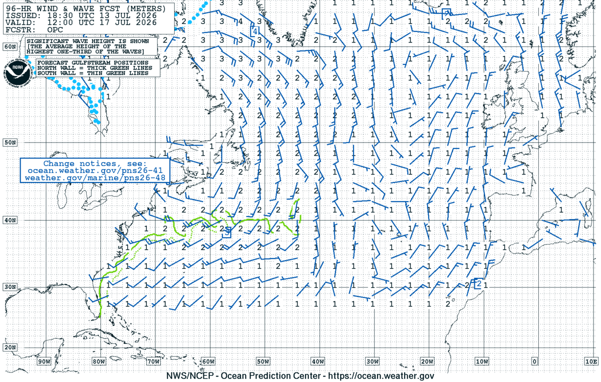 NOAA North Atlantic MSLP 500mb Wind Wave Analysis And Prognosis NOAA North Atlantic MSLP 500mb Wind Wave Analysis And Prognosis